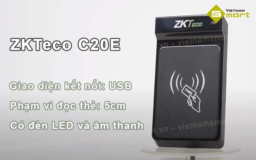 Đầu đọc thẻ cảm ứng ZKTeco CR20E | Chính hãng ️