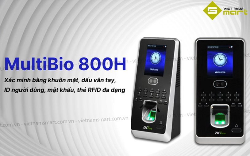 Máy chấm công khuôn mặt ZKTeco MultiBio 800H ưu đãi 2025 ️