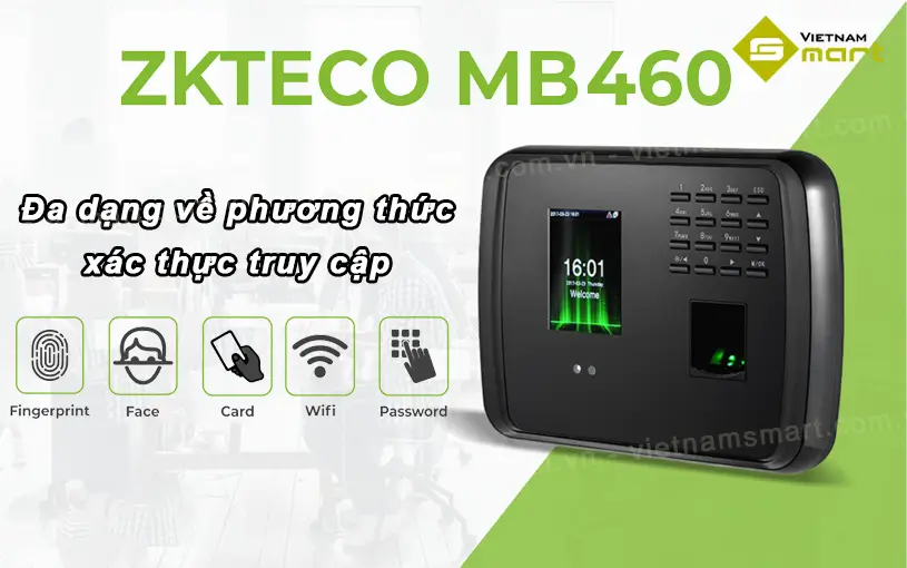 Máy chấm công khuôn mặt ZKTeco MB460 | Siêu rẻ ️