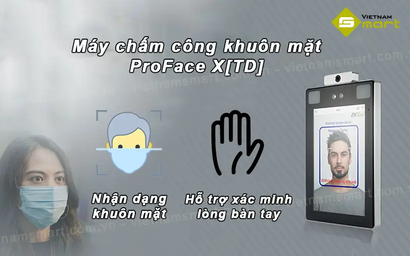 Máy Chấm Công Khuôn Mặt ZKTeco ProFace X[TD] ️