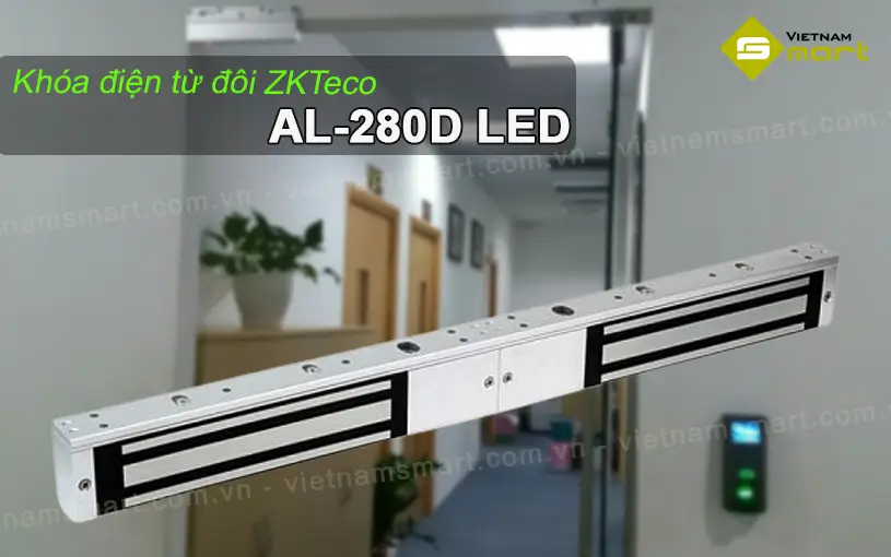 Khóa điện từ đôi ZKTeco AL-280D LED | Thế hệ mới ️