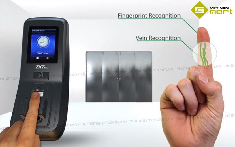Máy chấm công vân tay tĩnh mạch thẻ ZKTeco FV350 giá rẻ