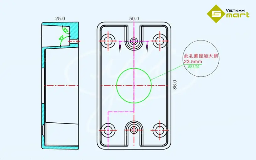 Hộp Đế Yli MBB-811B-M giá rẻ - VietnamSmart ️