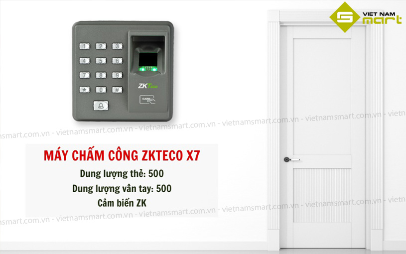 Máy chấm công vân tay ZKTeco X7 - VietnamSmart ️