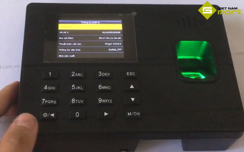 Máy chấm công vân tay Ronald Jack W666Plus | VietnamSmart