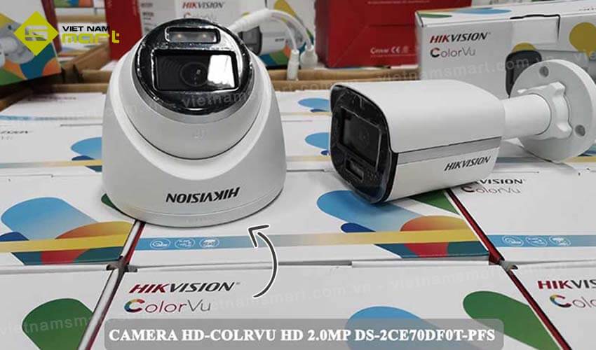 DS-2CE70DF0T-PFS - Camera HDTVI ColorVu 2MP HIKVISION