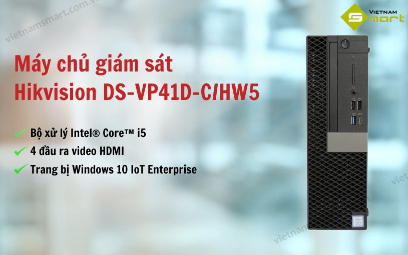 Máy chủ giám sát Hikvision DS-VP41D-C/HW5 4 đầu ra HDMI ️