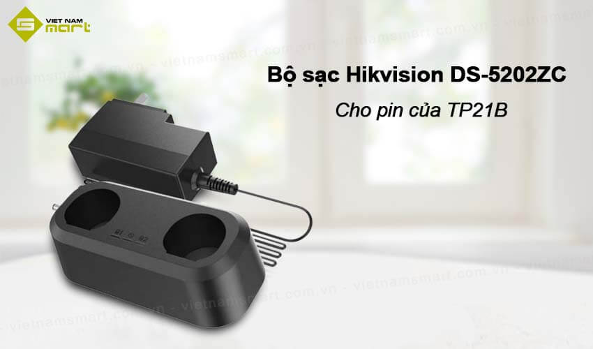 Bộ sạc pin Hikvision DS-5202ZC | Phân phối chính hãng ️