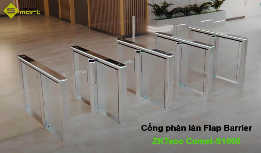 Cổng phân làn Flap Barrier ZKTeco Comet-S1000 giá rẻ ️