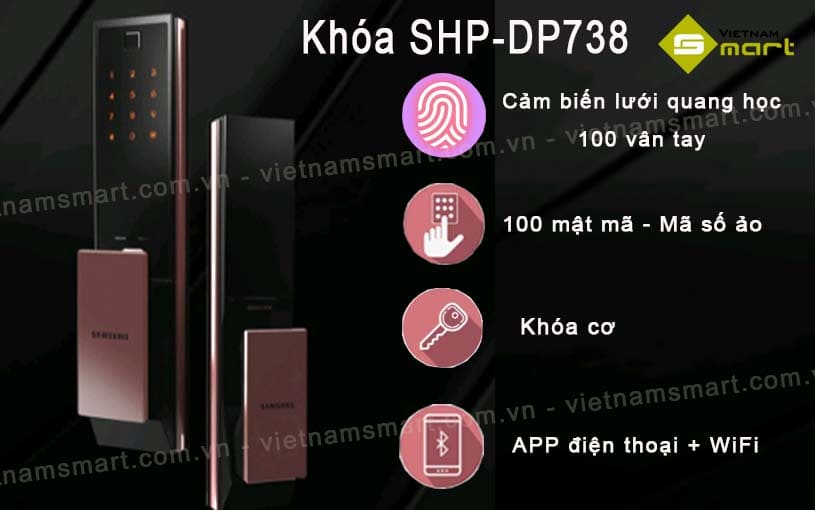 Khóa cửa vân tay SHP-DP738 | HOT - Không thể bỏ lỡ ️