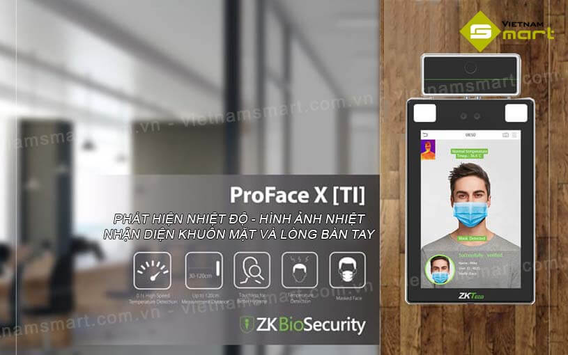 Máy chấm công khuôn mặt ZKTeco ProFace X [TI] ️
